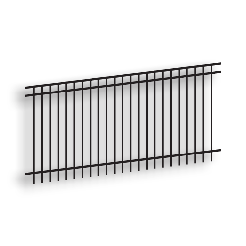 Versai Fencing | Flat Top/Extended Bottom Three Rail Panel